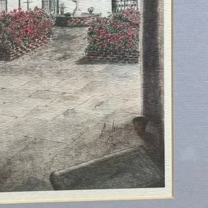 Art | Archie Boyd New Orleans Bosque Courtyard Framed Signed Print ...